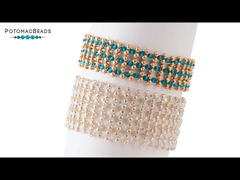 Crystal Stretch Bracelet - DIY Jewelry Making Tutorial by PotomacBeads