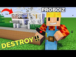 Destroy the HOUSE CHALLENGE in Minecraft