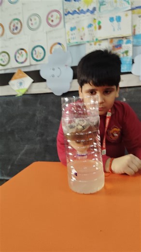 Sushmita Singh on Instagram: "Children explored how dirty water can be cleaned through a simple filtration process. They layered cotton, charcoal, sand, and pebbles in a bottle and poured muddy water through it. With excitement and curiosity, they observed the dirty water slowly turning clearer as it passed through each layer. This hands-on activity not only sparked wonder but also helped children realize that clean drinking water is precious and not easy to get. Through play and discovery, they