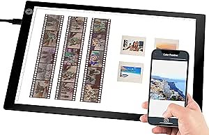 Slide Viewer Light Box, Ultra-Thin A4 USB Powered Light Scanner for Photo Slide and Film Negative Scanning, Christmas Gift, Tattoo Drawing, Artist Sketching