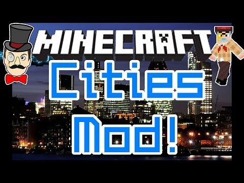 Minecraft Mods - CITY Mod ! Massive NPC Villages Become Towns !