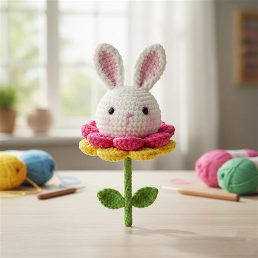 Crochet Bunny Flower Pot Pattern, Amigurumi Plush Toy, Spring Decor (PDF Pattern) - Etsy