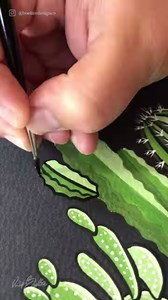 Here are the last 2 cacti for this painting! Stay til the end to see the whole piece of art. Please, feel free to share with friends and send me any of your inspired paintings. I love seeing your work. Happy Painting! | Boelter Design Co