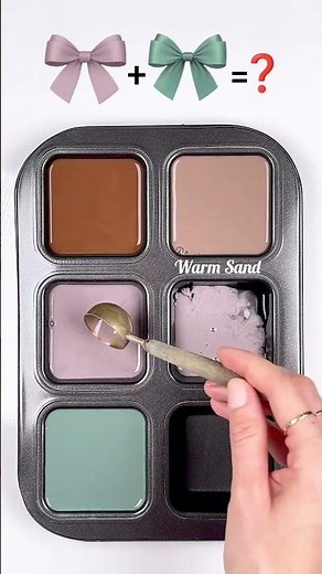 "Earthy Elegance: Blended Harmony of Brown, Lavender & Soft Green" #colormixing #artshorts #colormix