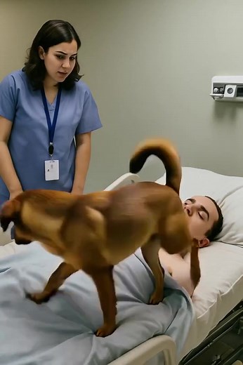 The doctors were ready to turn off life support for a young officer with a severe brain injury. Before that, they let his loyal K9 puppy, Lari, say goodbye. Lari froze at his owner’s side, then suddenly barked, jumped onto the bed, and pressed his body against him. And then… something completely unexpected happened 😱😱 (check in the first comment👇) | Battleborn Brotherhood