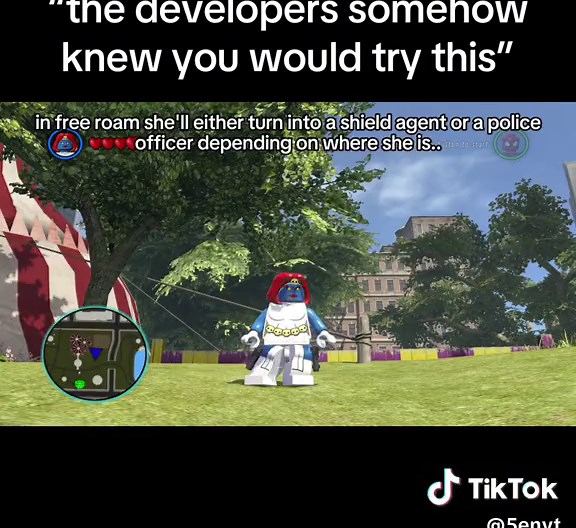 “the developers somehow knew you would try this” #fyp #lego #legomarvel #legomarvelsuperheroes #marvel #gaming