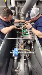 Wiring boiler controls #plumbing #plumbers #boiler #construction