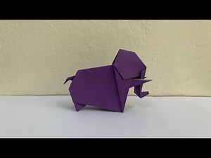 How to fold Elephant Easy | Origami Elephant Paper | Origami Tutorial