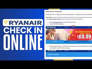 How To Check In Online In Ryanair (2025) Easy Tutorial