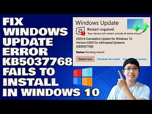 How To Fix KB5037768 Update Fails To Install in Windows 10