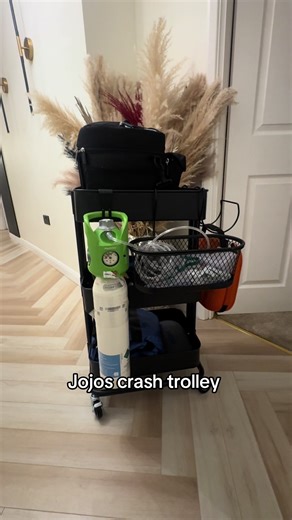 Emergency Trolley for Jojo's Heart Monitoring