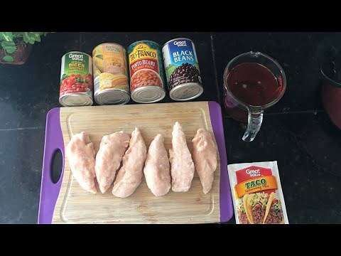 Easy Crockpot Chicken Taco Soup