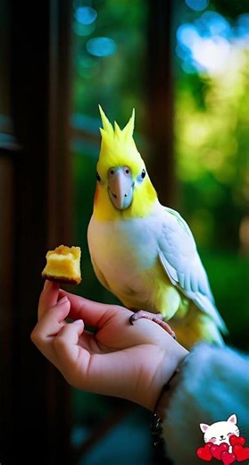 “Gentle Morning with a Pink-and-White Parrot | Peaceful Chinese Courtyard Scene 8K”