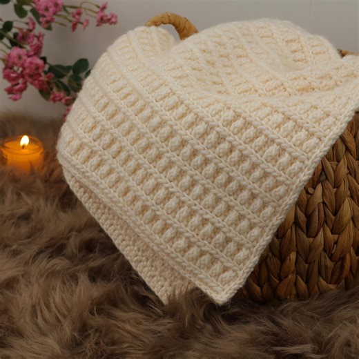 CROCHET PATTERN, Modern Crochet Ridge Blanket Pattern, Easy Blanket Crochet Pattern, Throw Blanket Pattern PDF & Video Tutorial - Etsy