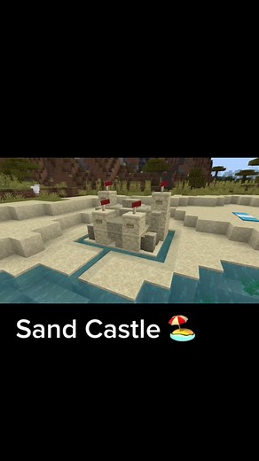 Sand Castle Tutorial in Minecraft