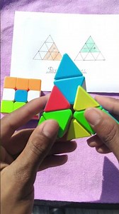 Pyramid Cube Solve In Magic Tricks And Tips 🤯#rubikscube #cube #cube #cubepattern