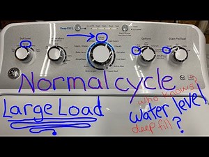GE Washer GTW500ASNWS -Normal Cycle with very large load, to determine (see description)