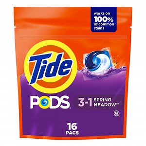 Tide PODS Liquid Laundry Detergent Packs, Spring Meadow Scent, 16 Count - Walmart.com