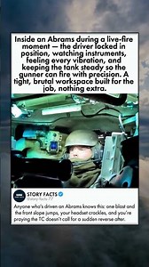 Inside an Abrams during a live-fire moment