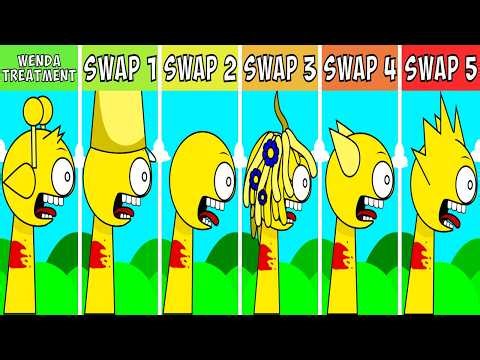 EVERY Characters From Sprunki Wenda Treatment Daylight SWAP