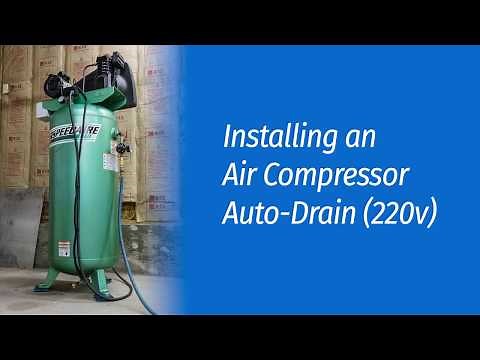DIY Auto Drain for Your 220V Air Compressor! Extend the life of your air compressor for under $50.
