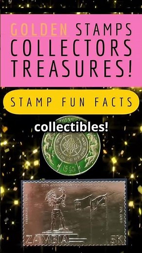 Golden Stamps Collectors' Treasures! Postage Stamps Made of GOLD 2025 02 02