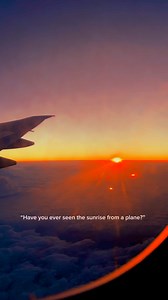 63K views · 1.5K reactions | My first time seeing the sunrise from a plane. If you share the same dream, I hope you will make it one day too ❤️懶 | Sokput NY | Facebook