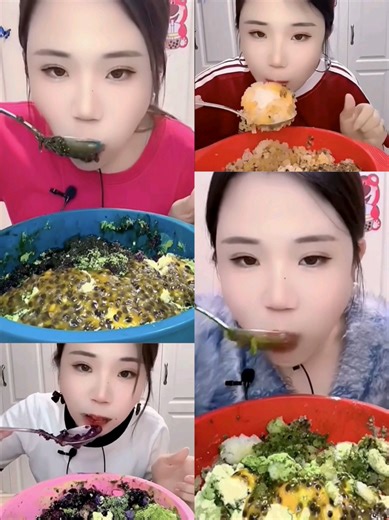 Delicious Crunchy Shaved Ice Eating Experience