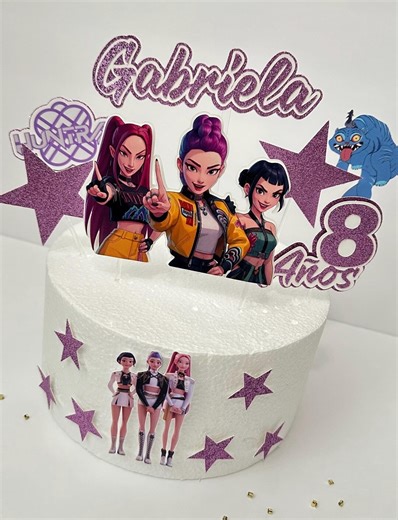 Hunter K-pop Cake Topper / Huntrix Cake Topper - Etsy