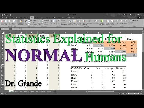 Kuder Richardson 20 (KR-20) in Excel