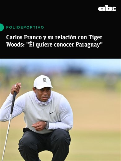 Carlos Franco habló su relación con Tiger Woods. Recordó los hoyos que jugaron juntos, que no le pudo ganar y que el golfista más famoso del mundo siempre le dice que quiere conocer Paraguay. ¡Dale play! ▶️ 📲 abc.com.py/deportes #CarlosFranco #Deportes #ABC #Paraguay #TigerWoods