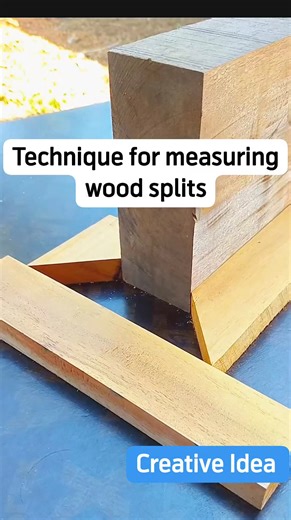 Technique for measuring wood splits #creativeidea #reels | Sairaton Ode