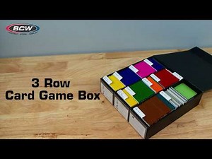 BCW 3 Row Card Game Box