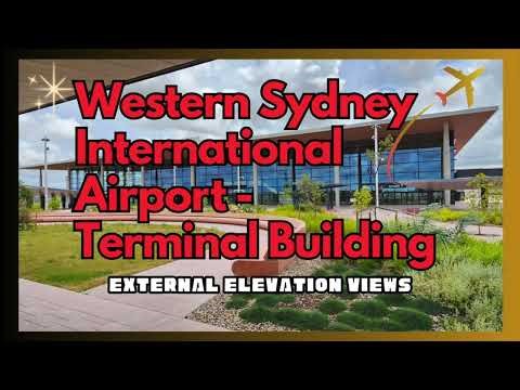 🔥 Australia’s Newest Airport Terminal | Western Sydney International Airport Exterior