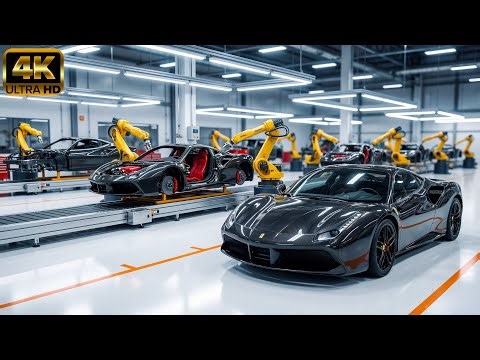 Ferrari 488 GTB Full Carbon Fiber Production Factory Manufacturing Process