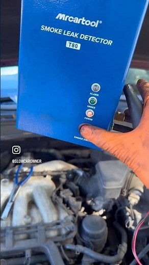 How to use a smoke machine to find EVAP leaks #mechanic #tipsandtricks #diy #carshorts #carrepair