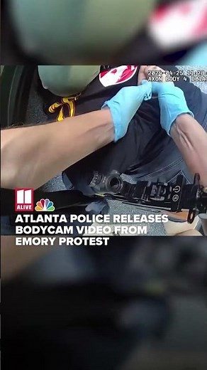 Atlanta police release bodycam video from Emory University protest