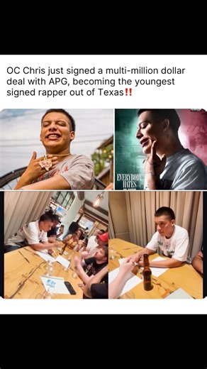 170K views · 2.7K reactions | #OCChris just signed a multi-million dollar deal with APG, becoming the youngest signed rapper out of Texas‼️ #texasmusicscene #texasrap #texasrapper #fyp #reels | Soy Tan Tejano | Facebook