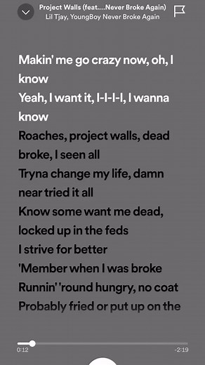 Song: project walls by Lil Tjay (ft: NBA youngboy) #liltjay #song #projectwalls #wydjuly14 #youngboyneverbrokeagain #lyrics #spotify #nbayounggboy