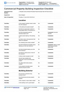 Commercial Building Inspection Checklist: Download as PDF