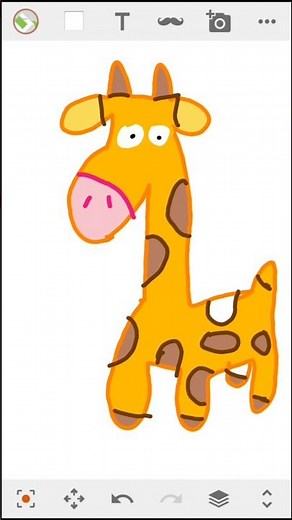 How to Draw a Giraffe Using the Number 1 | Easy Drawing for Kids #drawing Draw with numbers