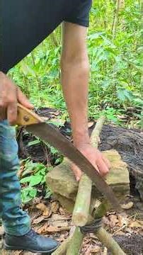 Bushcraft Tip Turn an Old Nail and Stick into a smart Survival Tool #nature #outdoors #survival