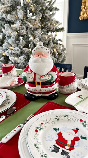 Pfaltzgraff on Instagram: "Keep the holiday family traditions alive with Winterberry. . . . #pfaltzgraff1811 #winterberry #dinnerware #Santa #winter #holiday #plate #bowl #dish #Christmas"