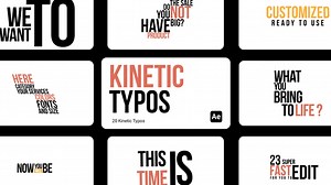 Kinetic Typos for After Effects
