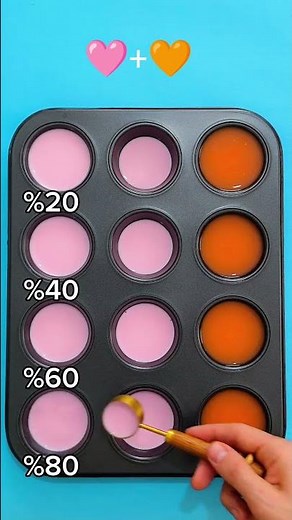 Pink vs Orange | Vibrant Color Theory Experiment 🔬 #colortheory #colorshorts #colordancing