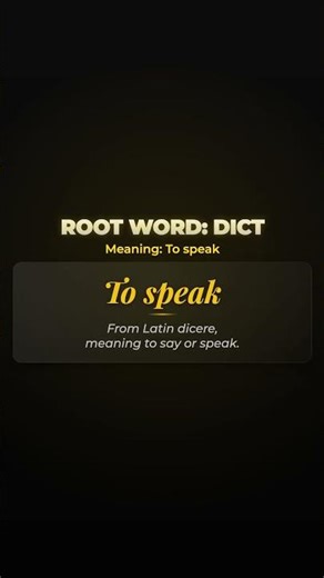 Root Word: DICT - Speak Up! 🗣️ | Predict