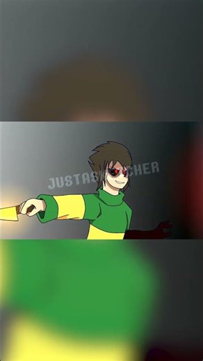 GLITCHTALE - Gaster, Flowey, and Sans vs Chara REANIMATION #shorts