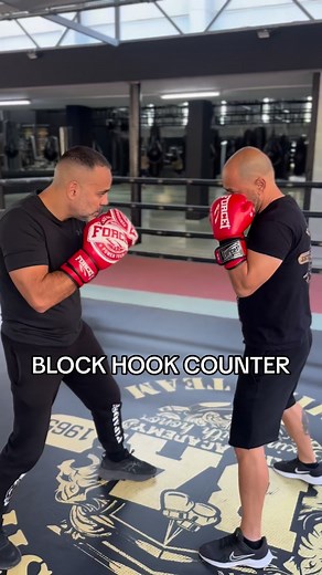 Block and hook counter combo 🥊 #boxingforall #fitness #selfdefence | Papaiosif Boxing Family