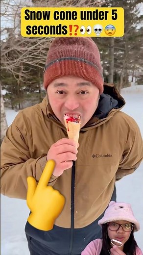 5-Second Snow Cone Challenge! 😱❄️