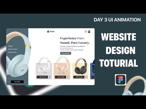 100 DAYS UI Animation Challenge - Day 3 | Website Design in Figma